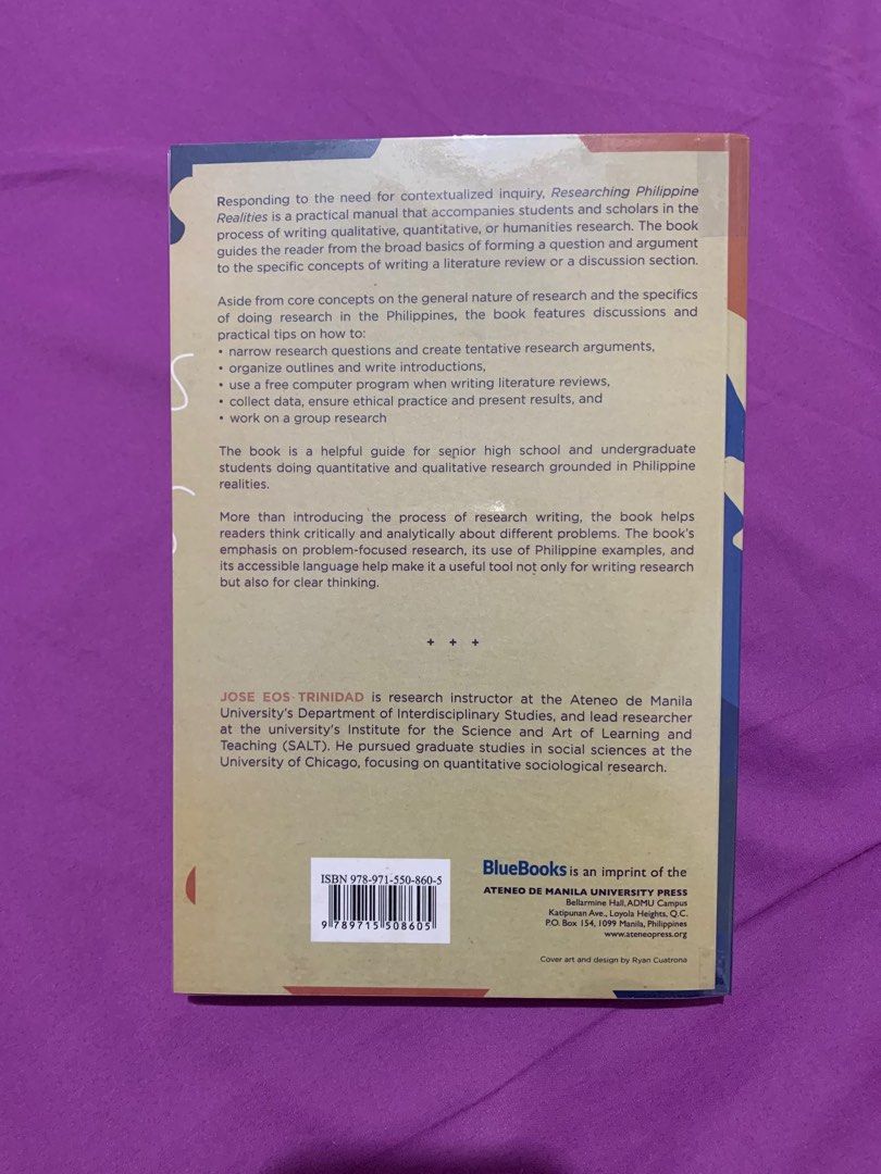 Researching Philippine Realities by Jose Eos Trinidad, Hobbies & Toys ...