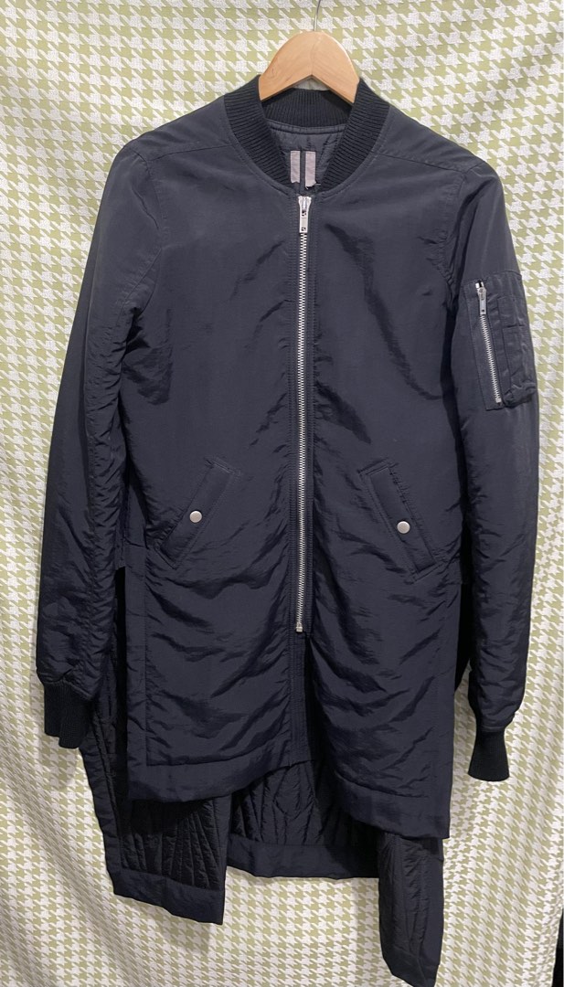 Rick Owen Long Back Coat on Carousell