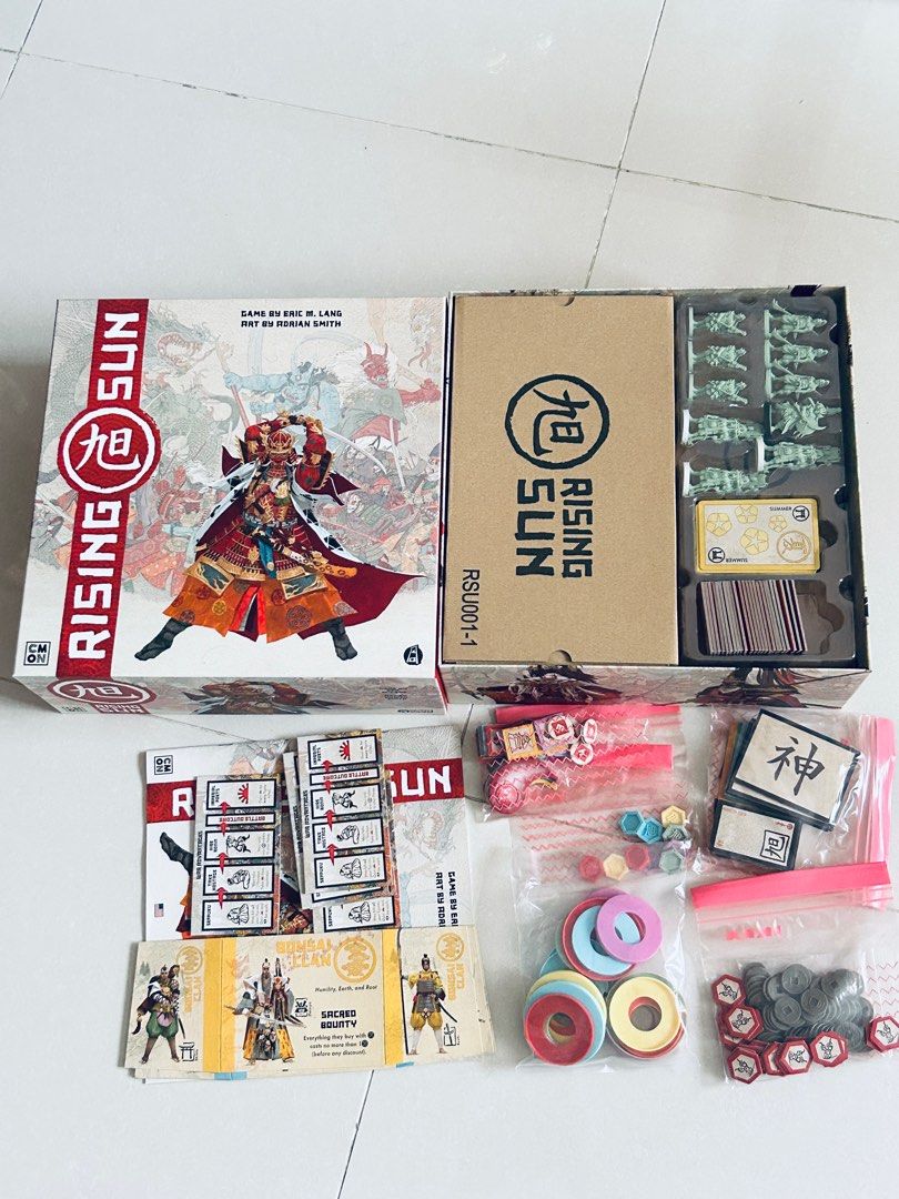 Rising Sun kickstarter board game + Daimyo box + Kami Unbound + Monster ...