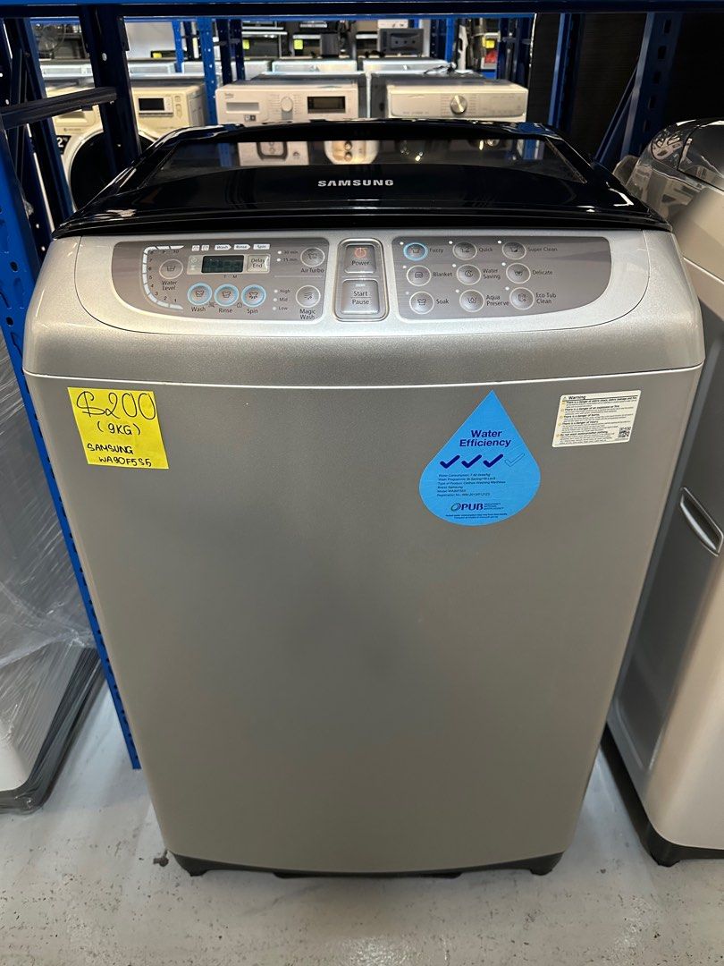 SAMSUNG 9KG TOP LOAD WASHING MACHINE ( WA90F5S5 ) Condition 7/10 $200 ...