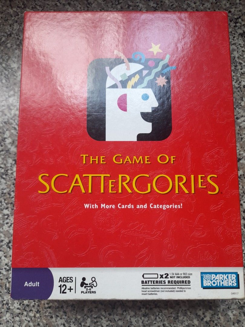 SCATTERGORIES Board Game on Carousell
