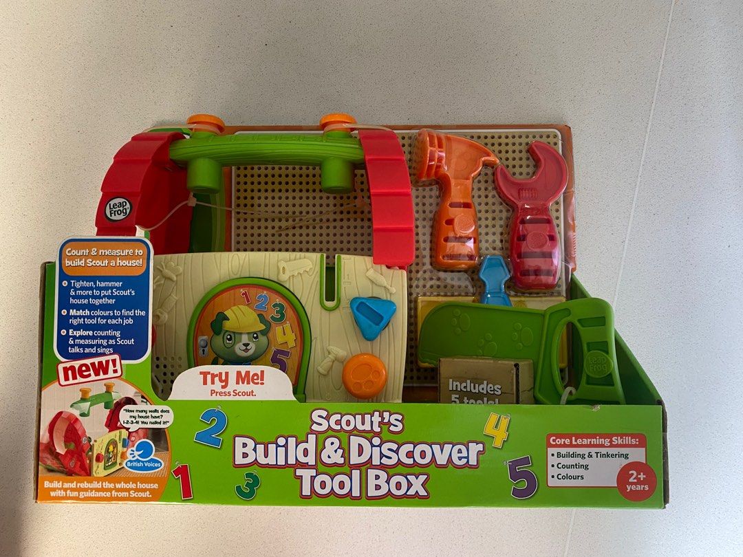 Scout Leapfrog Toy Build and Discover Toolbox, Babies & Kids, Infant ...