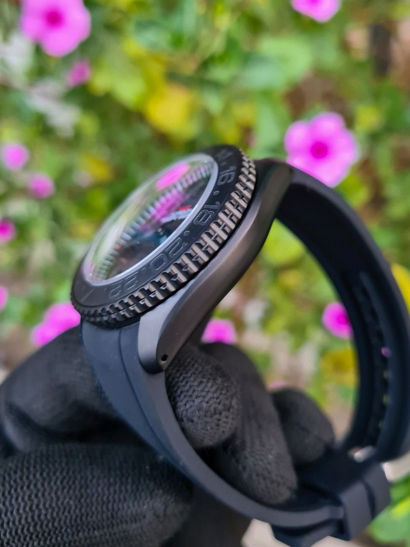 Pre Order Seiko MOD SKX 41,5mm Black Mate PVD, Fesyen Pria, Jam Tangan ...