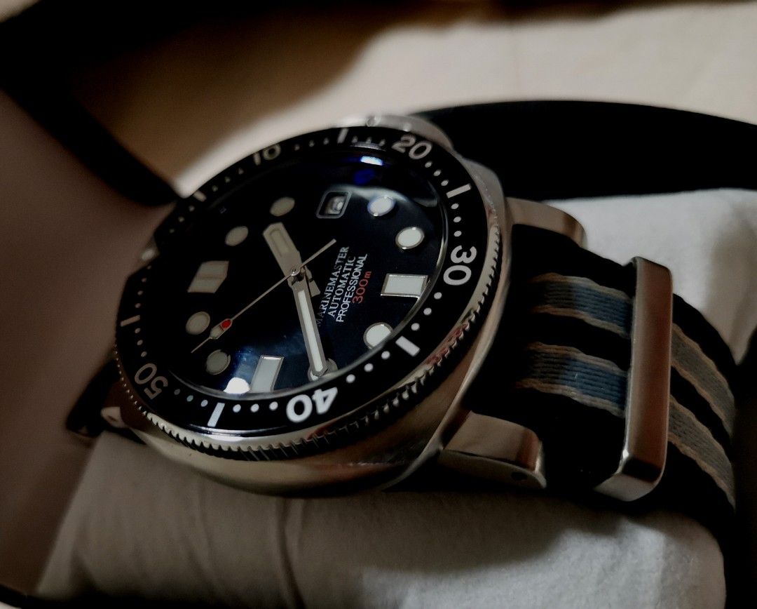 SeikoMarineMasterPam Mod NH35, Luxury, Watches on Carousell