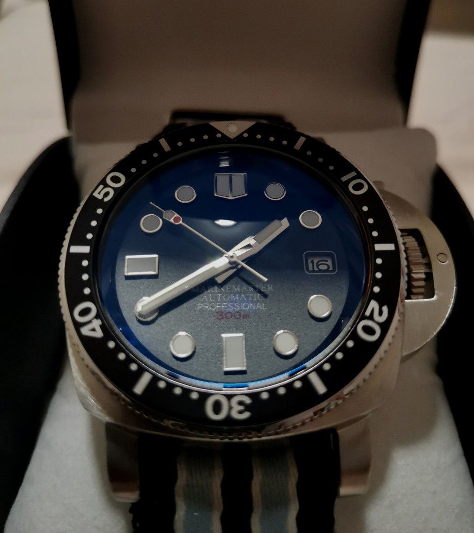 SeikoMarineMasterPam Mod NH35, Luxury, Watches on Carousell