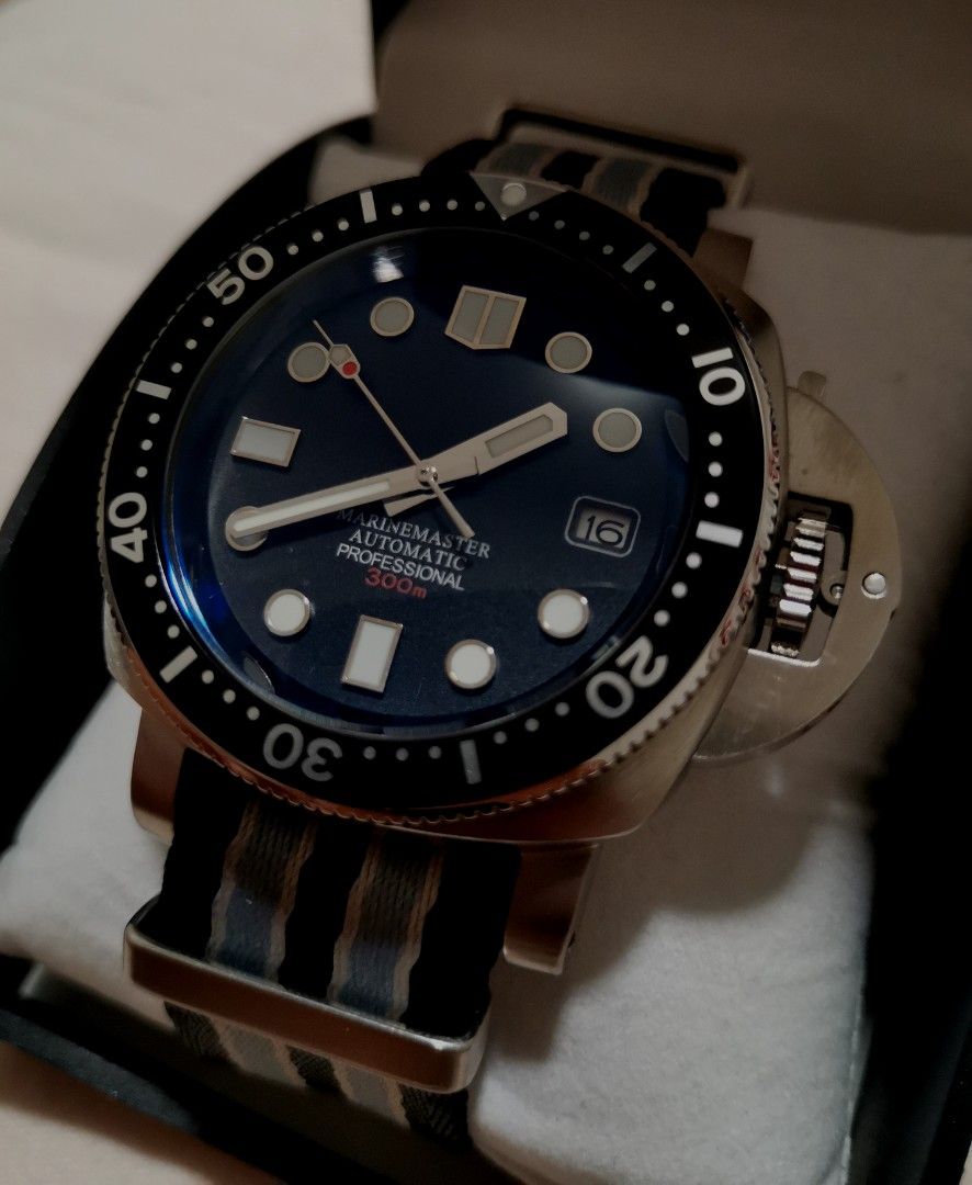 SeikoMarineMasterPam Mod NH35, Luxury, Watches on Carousell