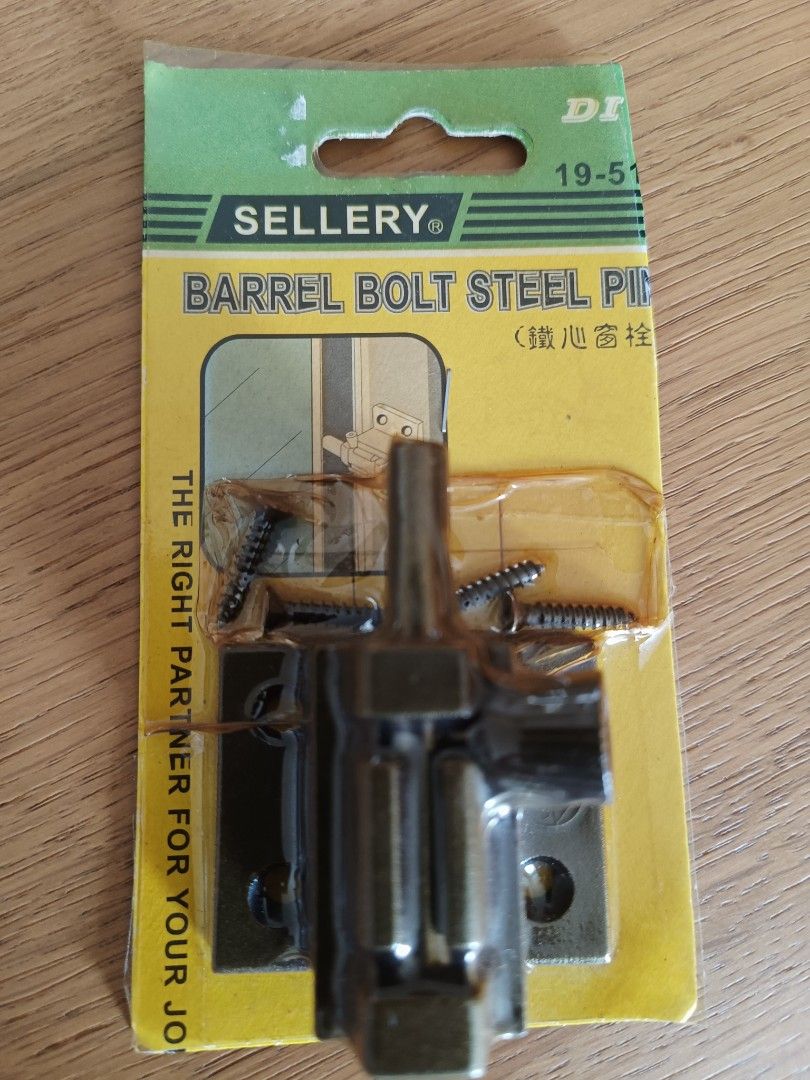 Sellery Barrel Bolt Steel Pin for Securing Sliding Window, New, Unused ...