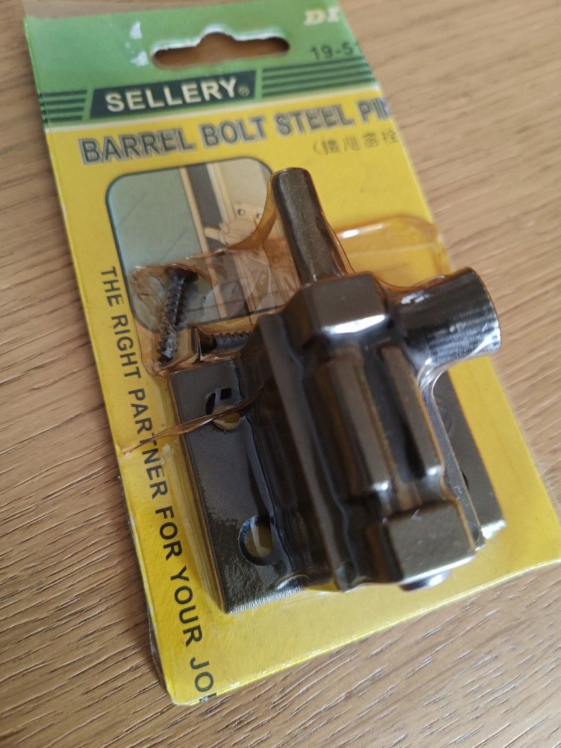 Sellery Barrel Bolt Steel Pin for Securing Sliding Window, New, Unused ...