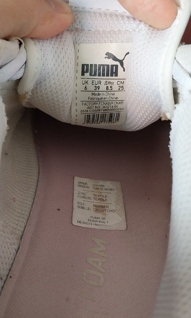 Sepatu Puma putih 39, Fesyen Wanita, Sepatu di Carousell