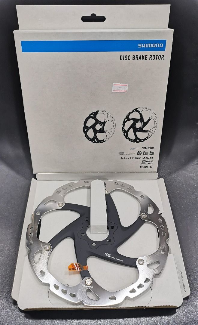 Shimano Deore XT S Ice-Tech 6 Bolt Rotor 203mm SM-RT86, Sports Equipment, Bicycles & Parts ...