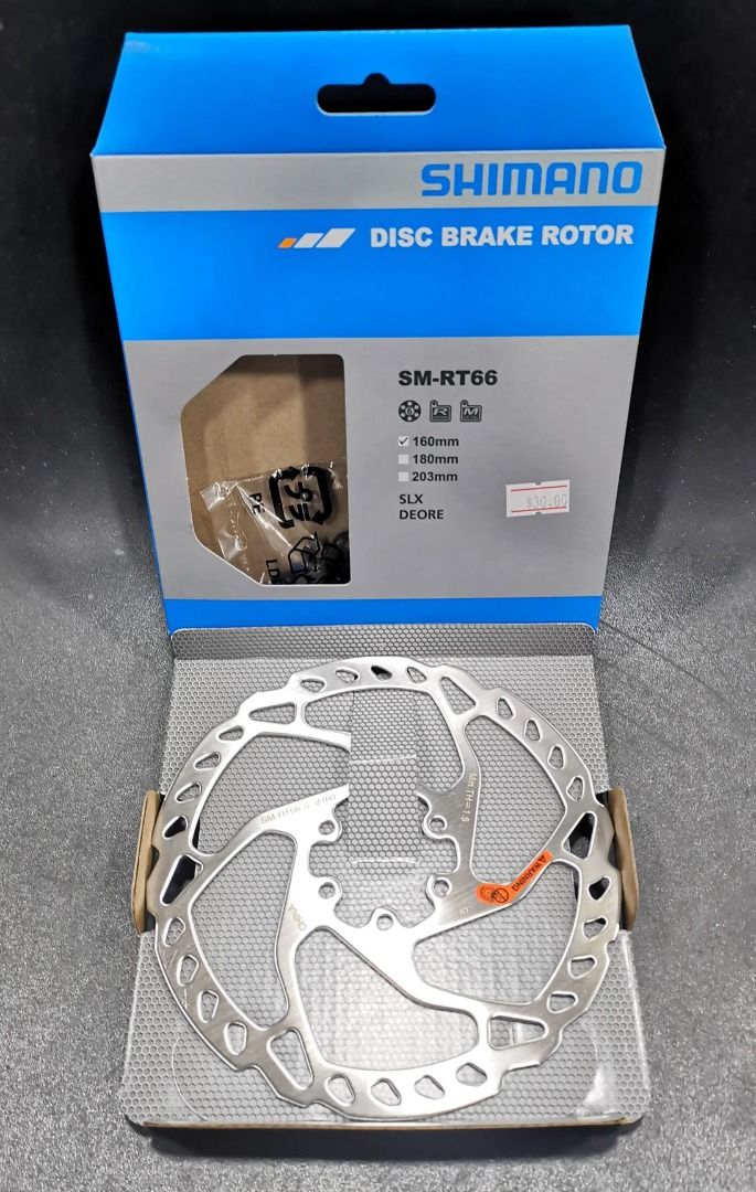 Shimano SLX SM-RT66 6-Bolt Rotor- 160mm, Sports Equipment, Bicycles ...