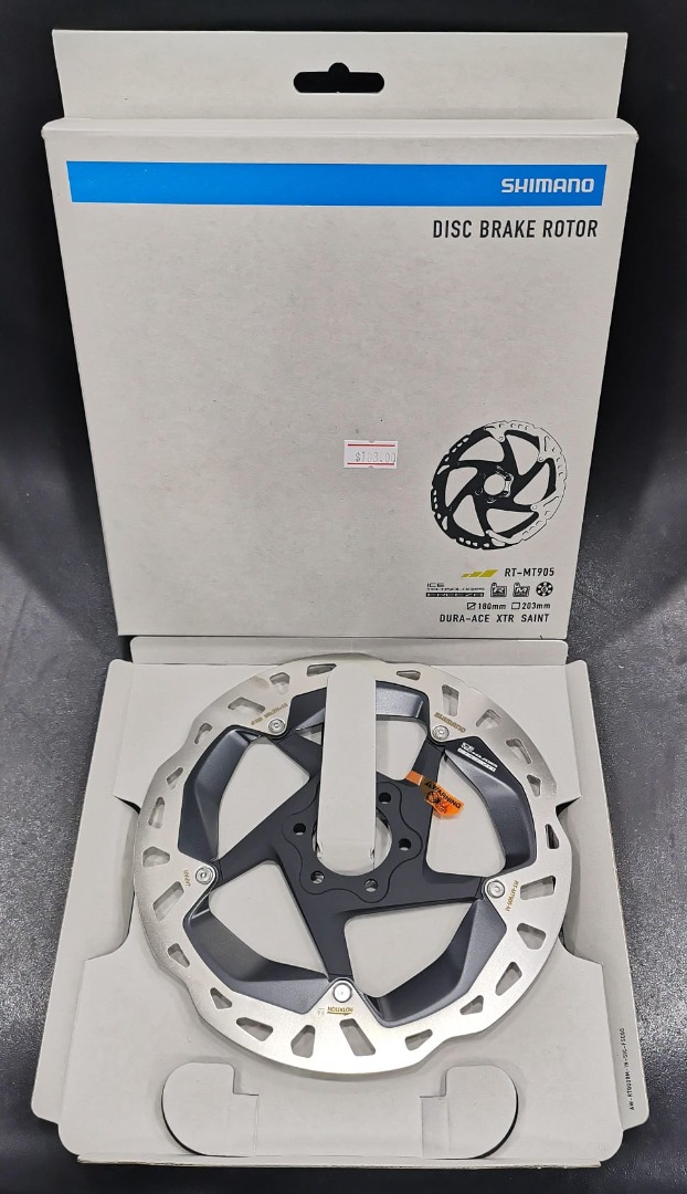 Shimano XTR RT-MT905 Ice-Tech 6-Bolt Rotor [180mm], Sports Equipment ...