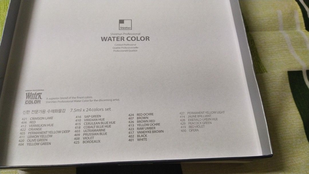 Shinhan Watercolor 24 colors, Hobbies & Toys, Stationary & Craft ...