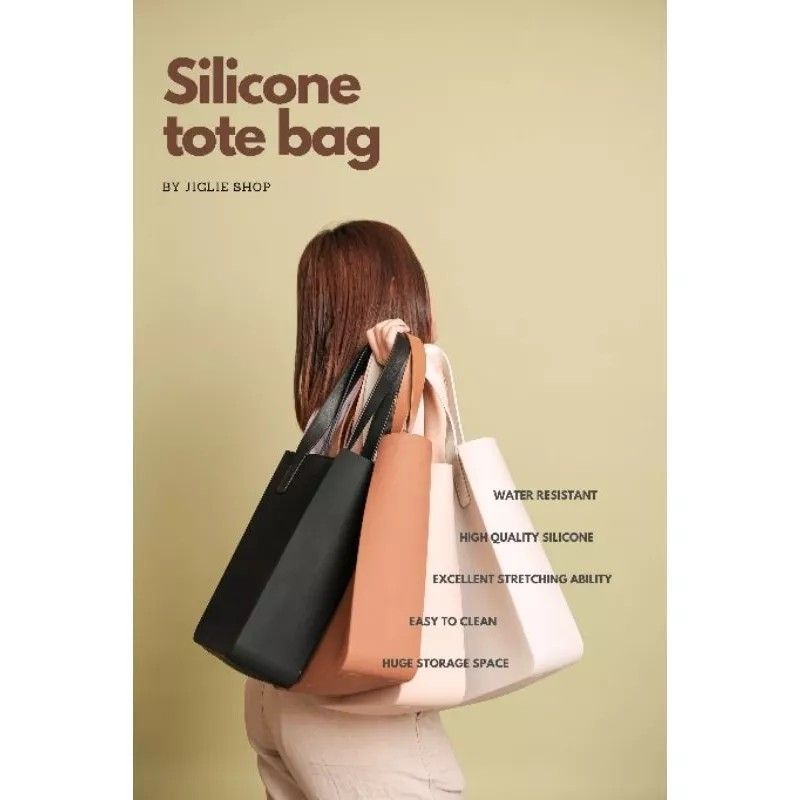 SILICONE TOTE LAPTOP BAG, Women's Fashion, Bags & Wallets, Tote Bags on ...