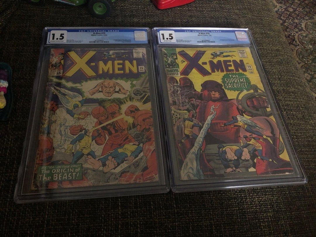 Silver age xmen 15 16 1st appearance master mold 2nd 3rd sentinel cgc 1 ...