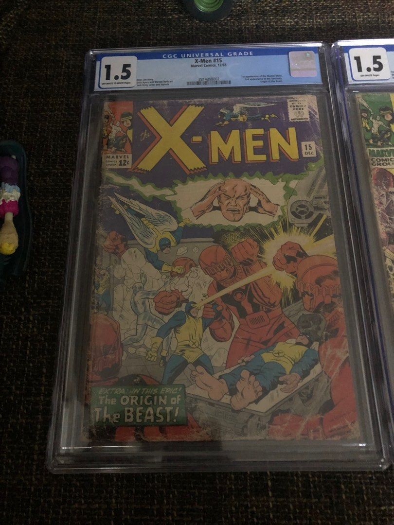 Silver age xmen 15 16 1st appearance master mold 2nd 3rd sentinel cgc 1 ...