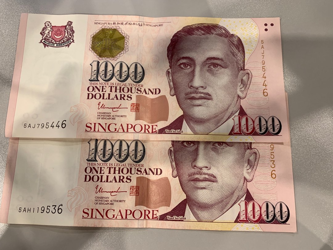 Singapore $1000 note, Hobbies & Toys, Memorabilia & Collectibles ...