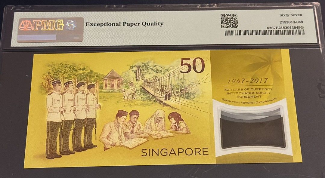 Singapore $50 Commemorative Note First Prefix 50AA, Hobbies & Toys ...
