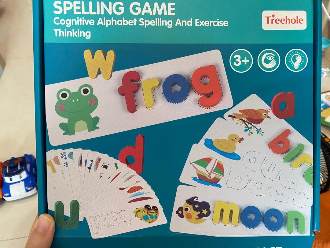 Spelling game and alphabet threading, Hobbies & Toys, Toys & Games on ...