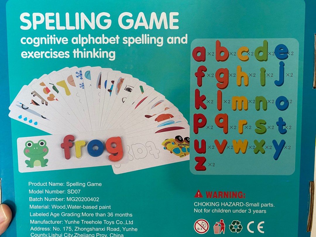 Spelling game and alphabet threading, Hobbies & Toys, Toys & Games on ...