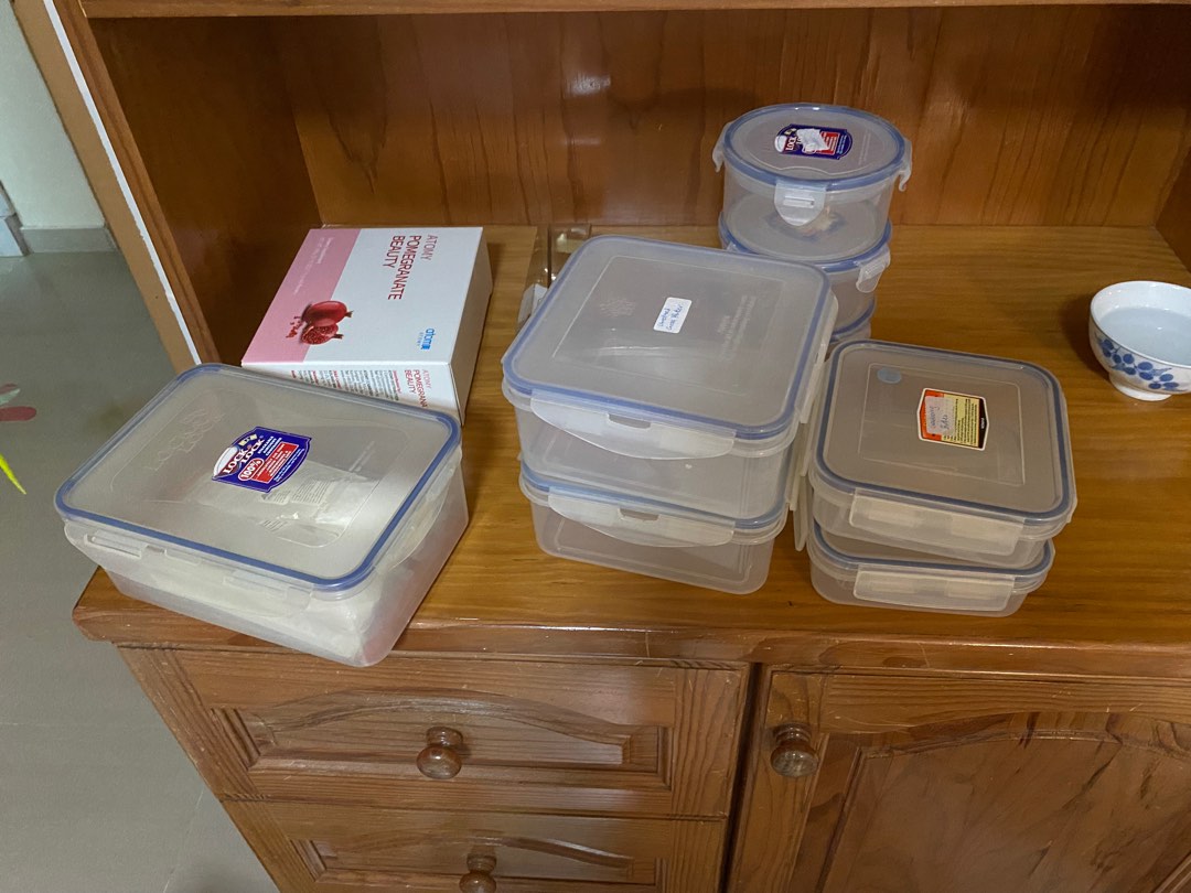 7 pcs lock and lock containers $20 , Furniture & Home Living ...