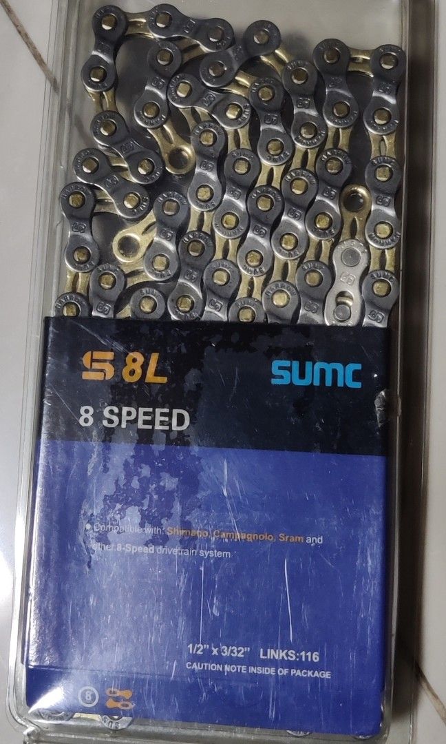 SUMC 8 speeds grey gold - S8L half hollow, Sports Equipment, Bicycles & Parts, Parts ...