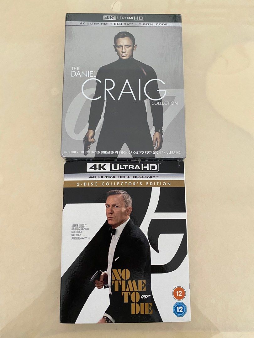 The Daniel Craig 007 Collection (4K Ultra HD + Blu Ray), Hobbies & Toys ...