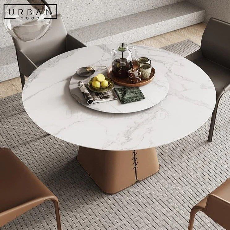 TIFFIN Modern Sintered Stone Dining Table, Furniture & Home Living ...