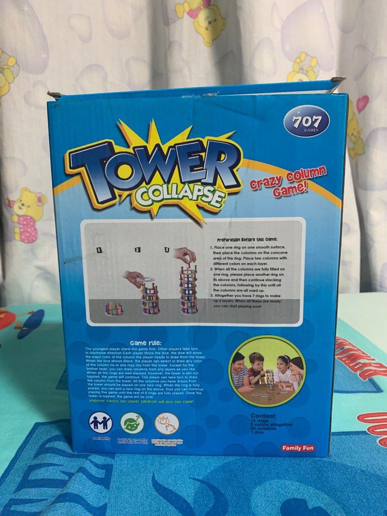 TOWER COLLAPSE BOARD GAME!, Hobbies & Toys, Toys & Games on Carousell