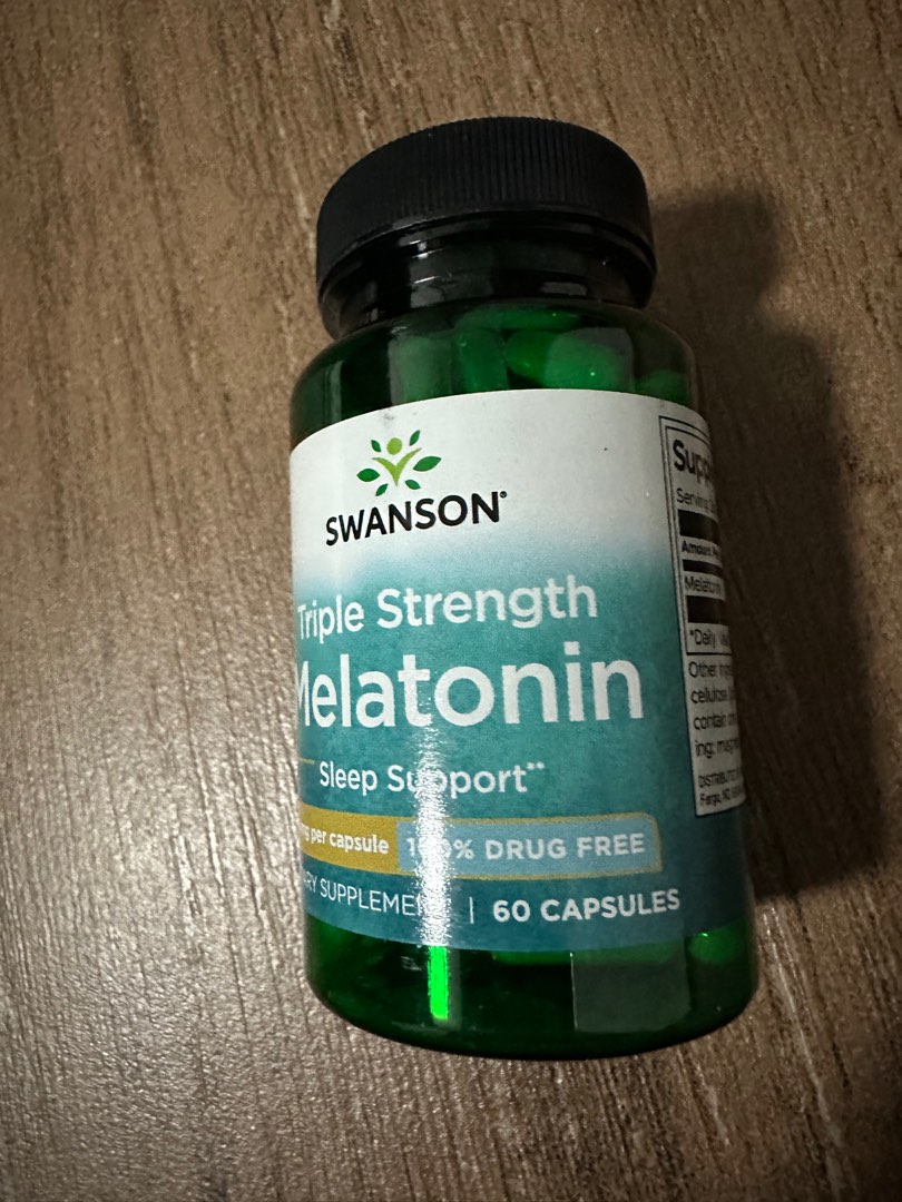 Triple Strength Melatonin 10mg (60 capsules), Health & Nutrition ...