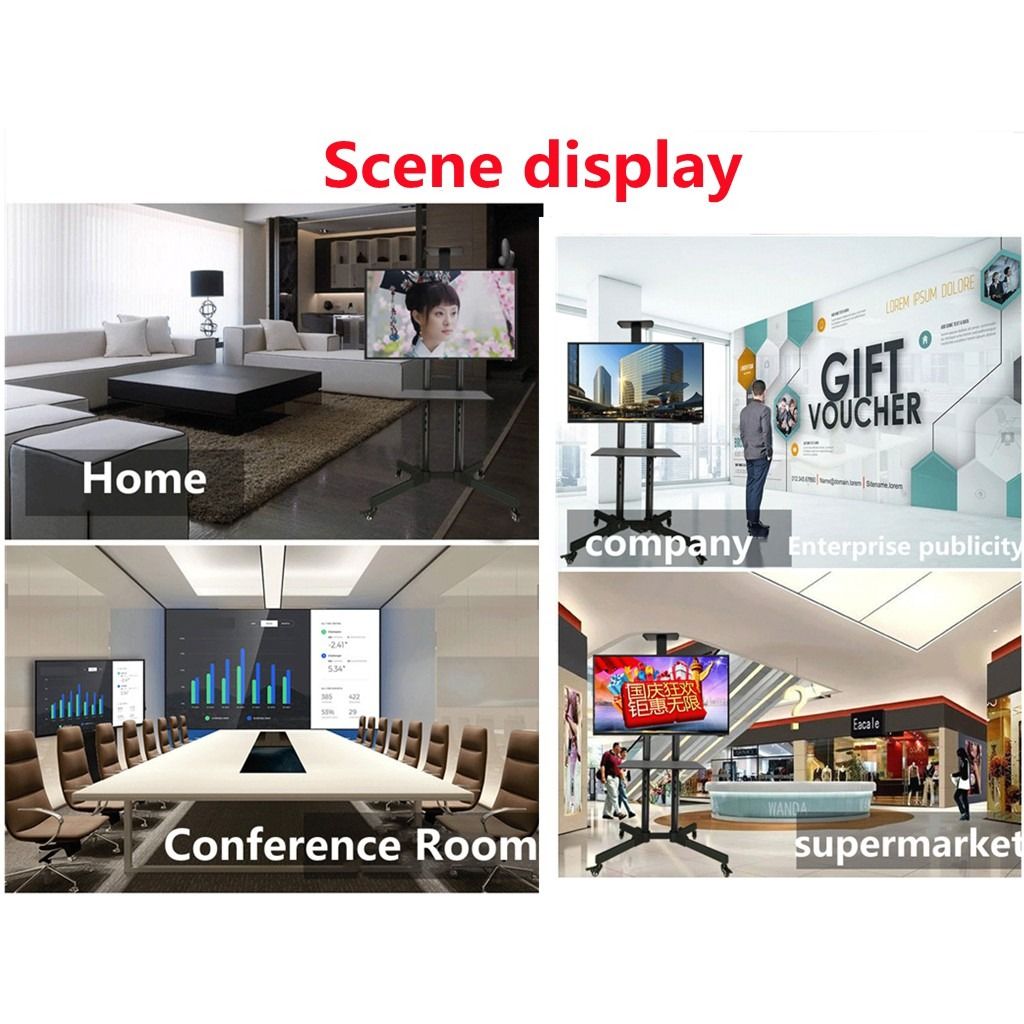 TV stand For 32-65 inch LCD TV mobile bracket adjustable mobile all-in ...
