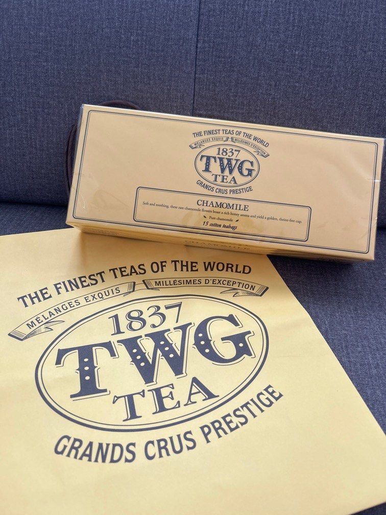 TWG Chamomile (15 cotton tea bags), Food & Drinks, Beverages on Carousell
