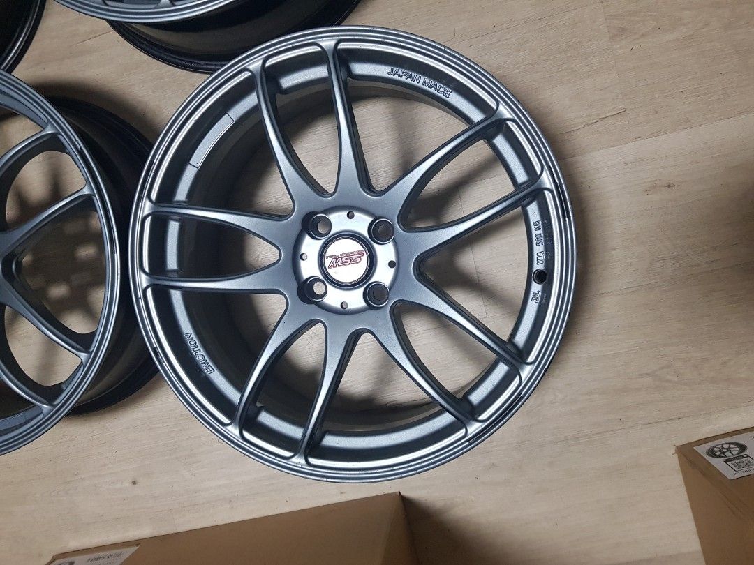 Used 17" Ori SSW 4/100 Rims, Car Accessories, Tyres & Rims on Carousell