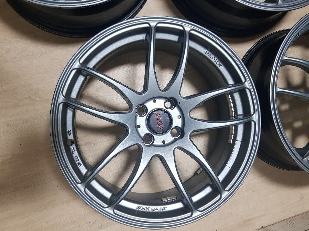 Used 17" Ori SSW 4/100 Rims, Car Accessories, Tyres & Rims on Carousell