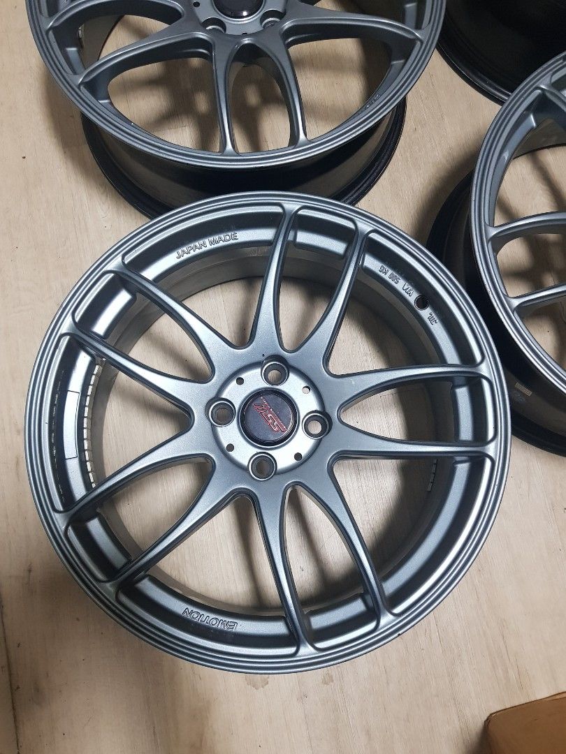 Used 17" Ori SSW 4/100 Rims, Car Accessories, Tyres & Rims on Carousell