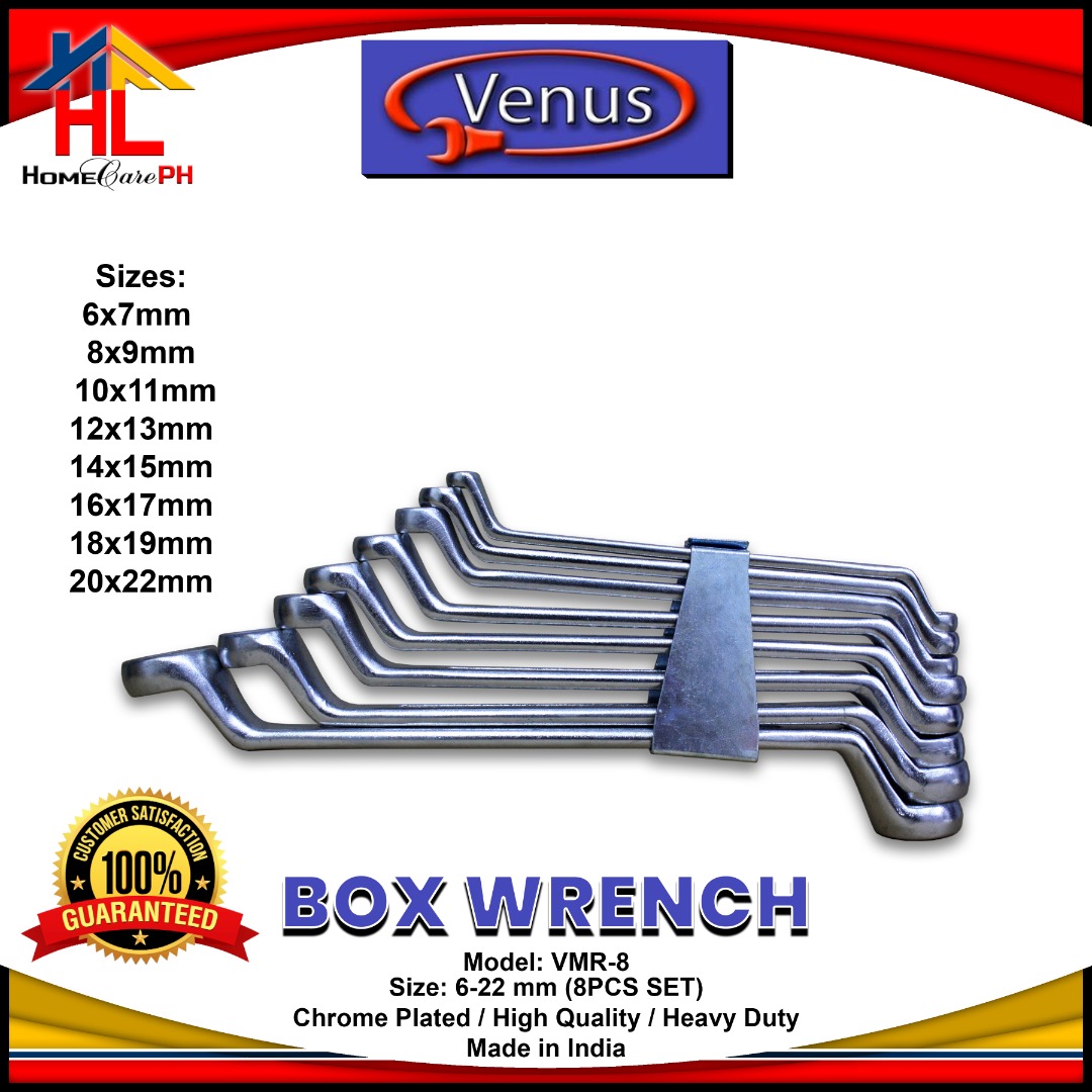 Venus Box Wrench 6-22mm 8pcs set (VMR-8) on Carousell