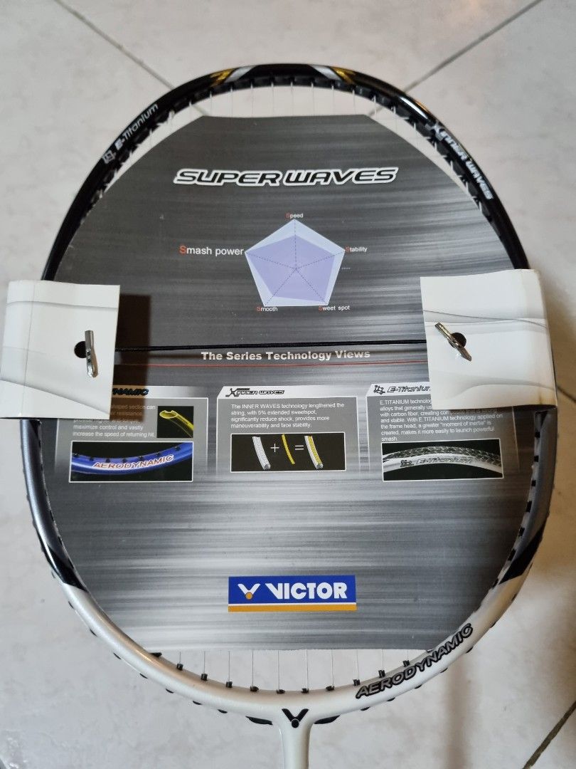 Victor Super Waves 30 Racket (3U), Sports Equipment, Sports & Games ...