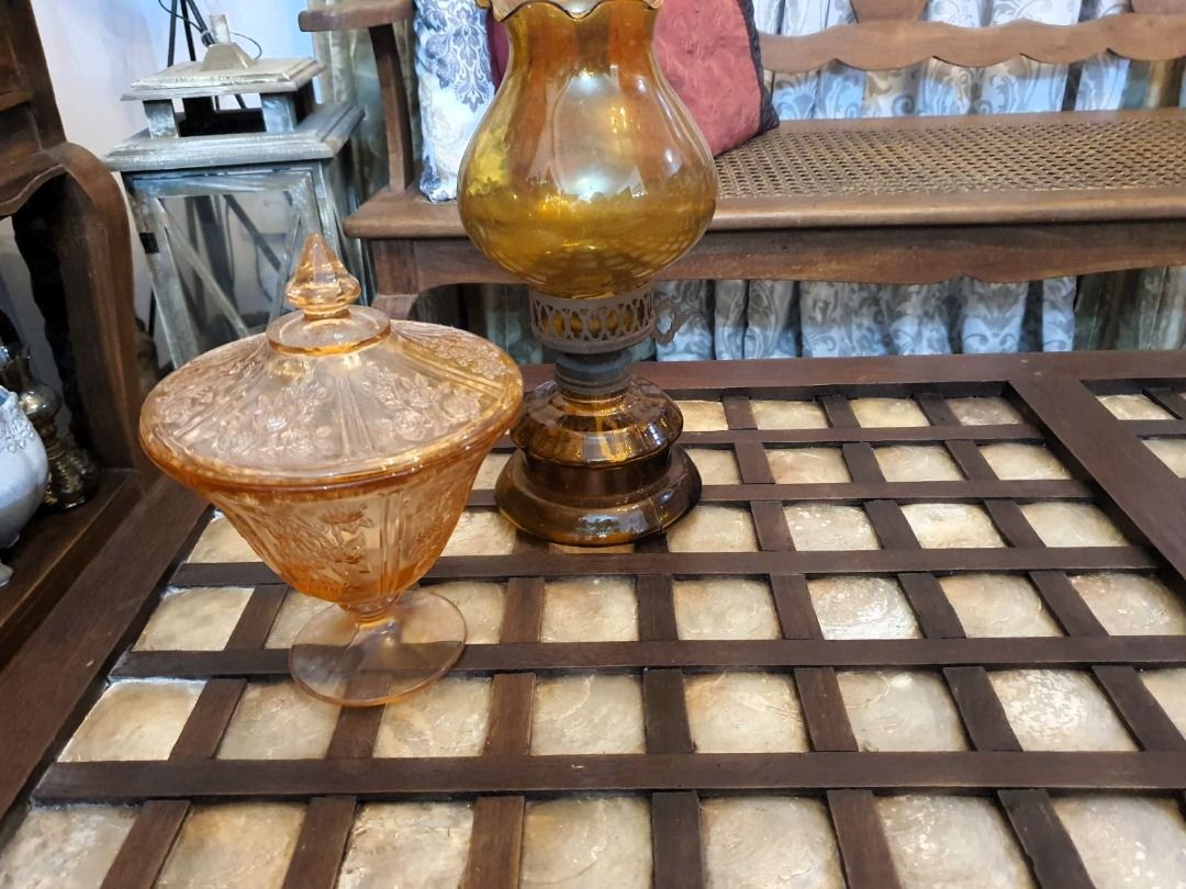 Vintage capiz coffee table or center table made from the durable window ...