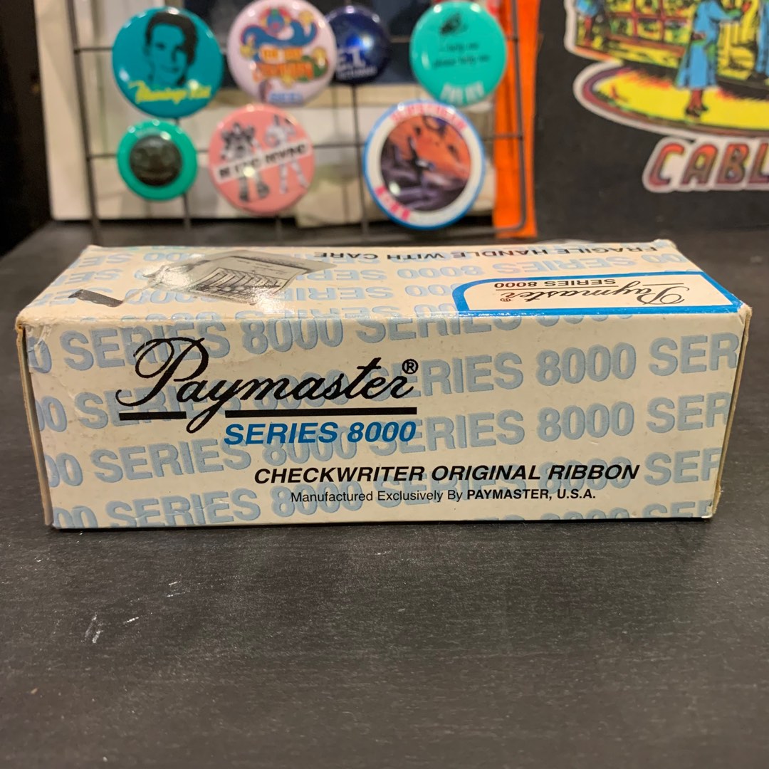Vintage paymaster ribbon, Hobbies & Toys, Collectibles & Memorabilia ...