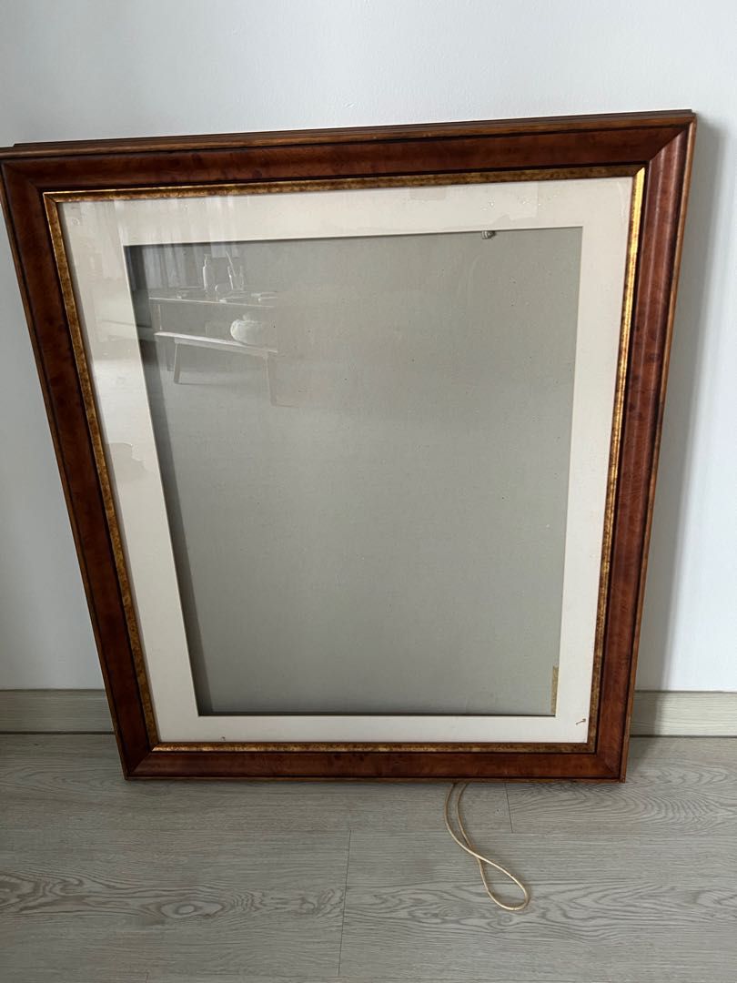 Vintage wooden photo frame, Furniture & Home Living, Home Decor, Frames ...