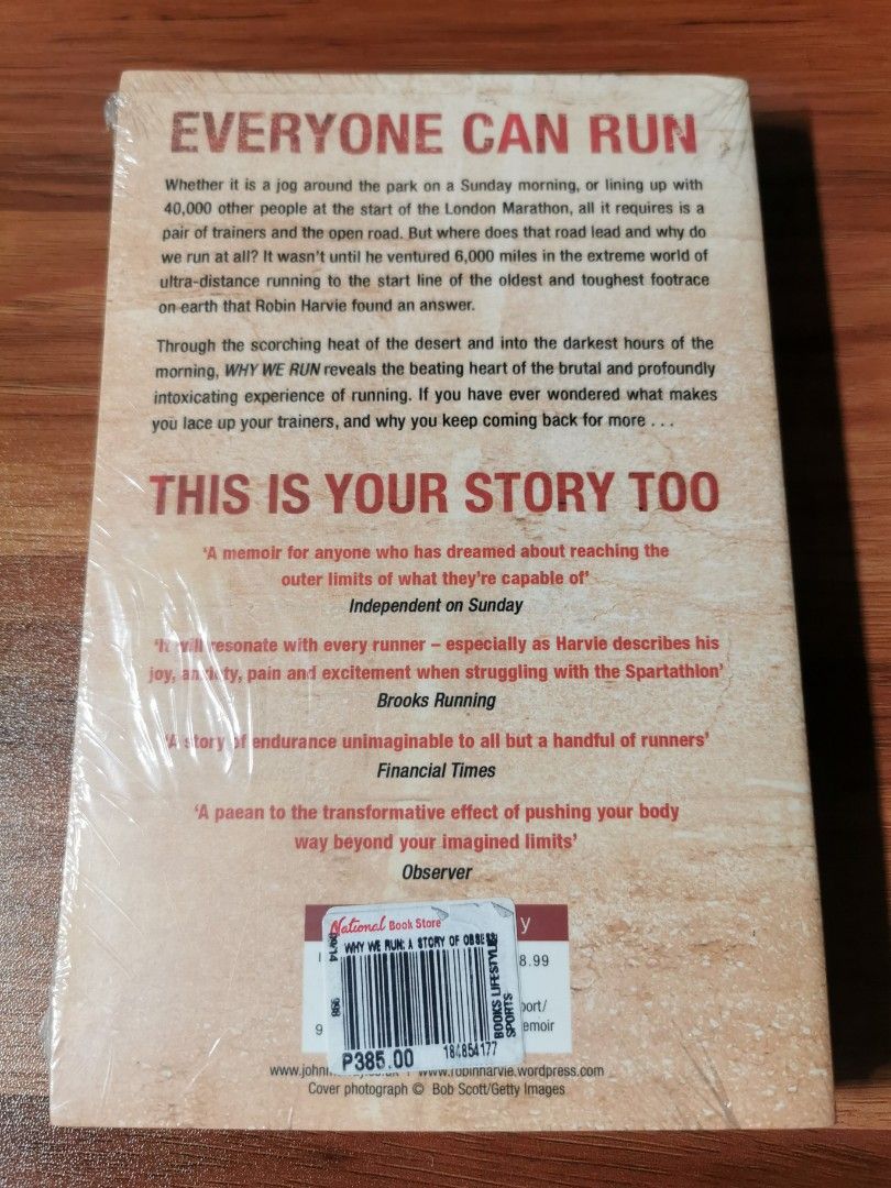 Why We Run by Robin Harvie, Hobbies & Toys, Books & Magazines, Fiction ...