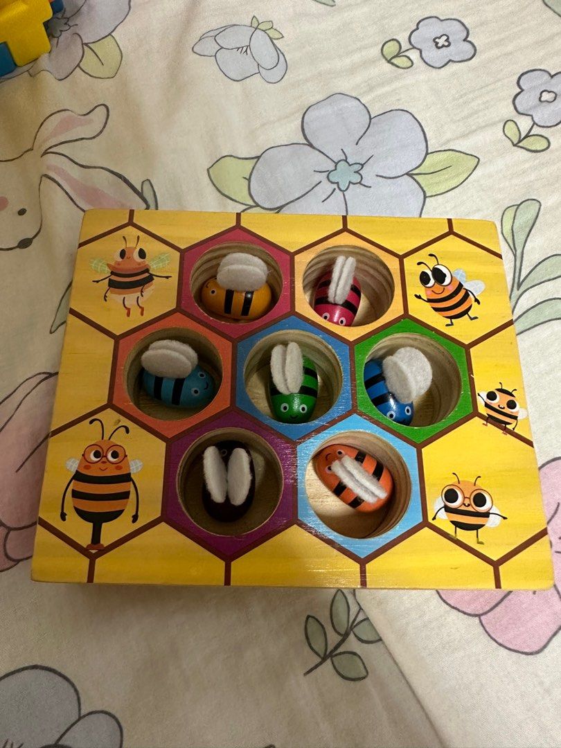 Wood Color matching toy, Babies & Kids, Infant Playtime on Carousell