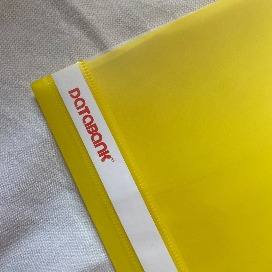 Yellow A4 Clear Folder with Fastener on Carousell