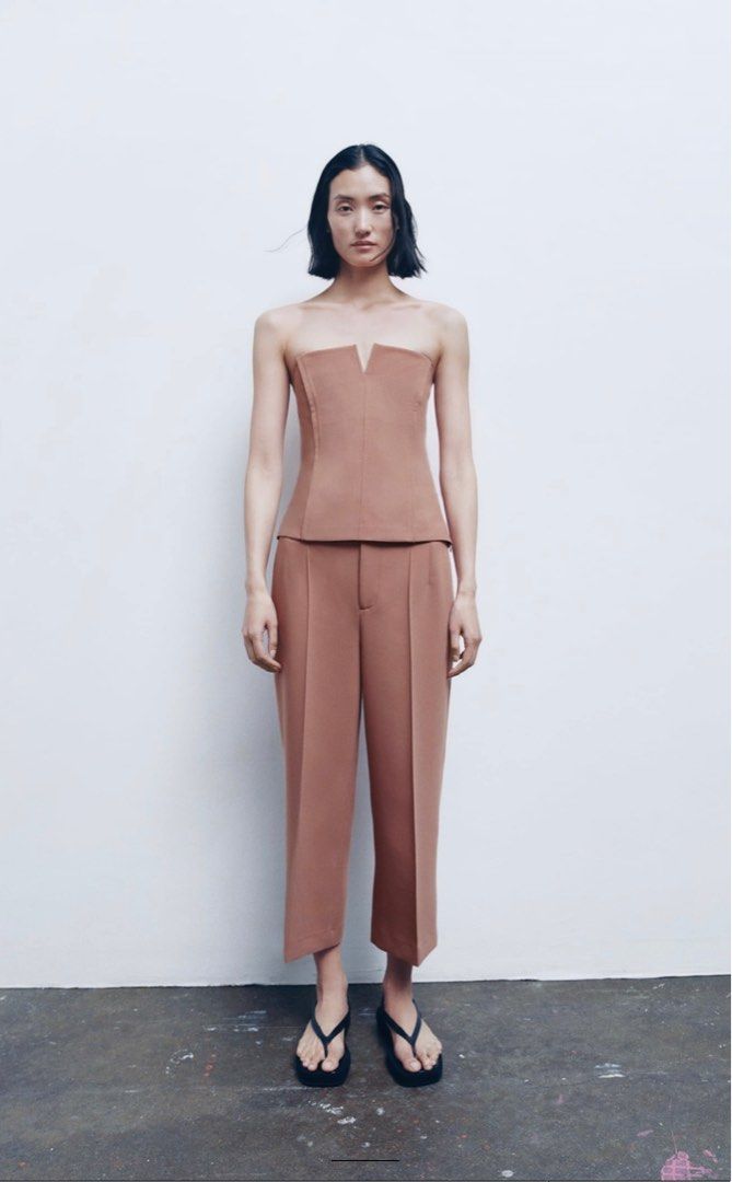ZARA TUBE BUSTIER TOP on Carousell