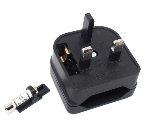 2 Pin to 3 Pin Power Socket Plug Adapter Converter Wall Charger for ...