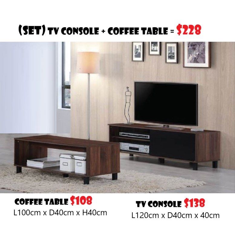 4ft TV Console / Coffee table, Furniture & Home Living, Furniture, TV ...