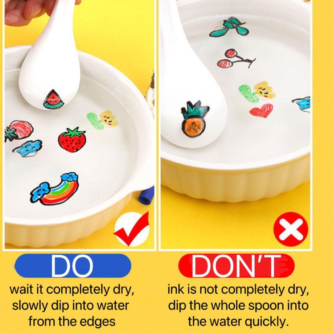 8Colors Magical Floating Ink Pen with Spoon kids toys, goodie bag,kids ...