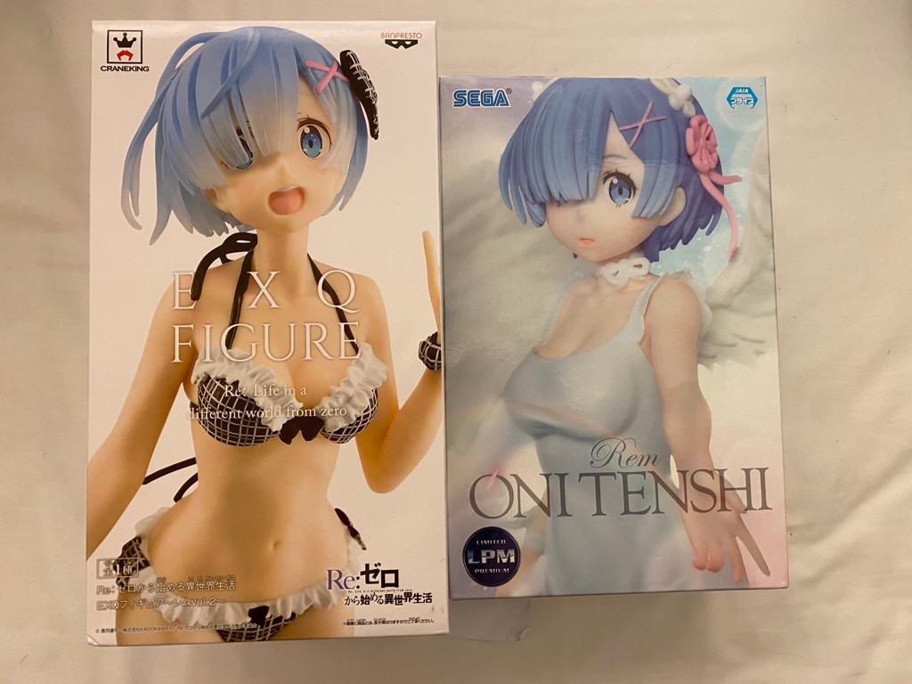 全新未開封 Banpresto EXQ Re:zero SEGA 從零開始的異世界生活 雷姆 詩乃 刀劍神域 Sword Art Online SAO, 興趣及遊戲, 玩具 & 遊戲類 ...