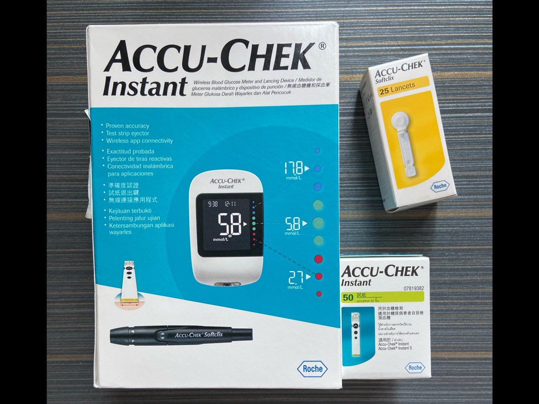 Accu-chek Instant wireless blood glucose meter + 25 free Accu-Chek ...
