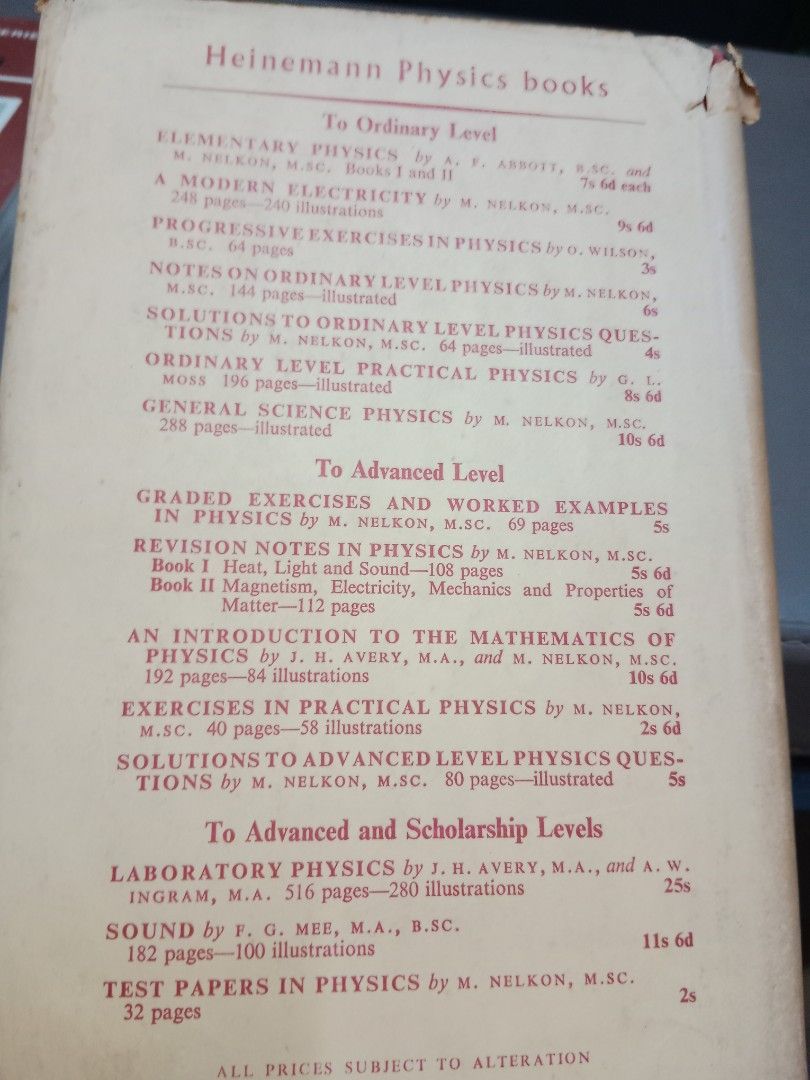 Advanced level physics.by Heinemann., Hobbies & Toys, Books & Magazines ...